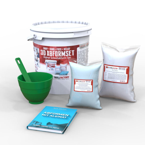 Impression set alginate 3D baby hand foot relief – silikon-kautschuk24.de